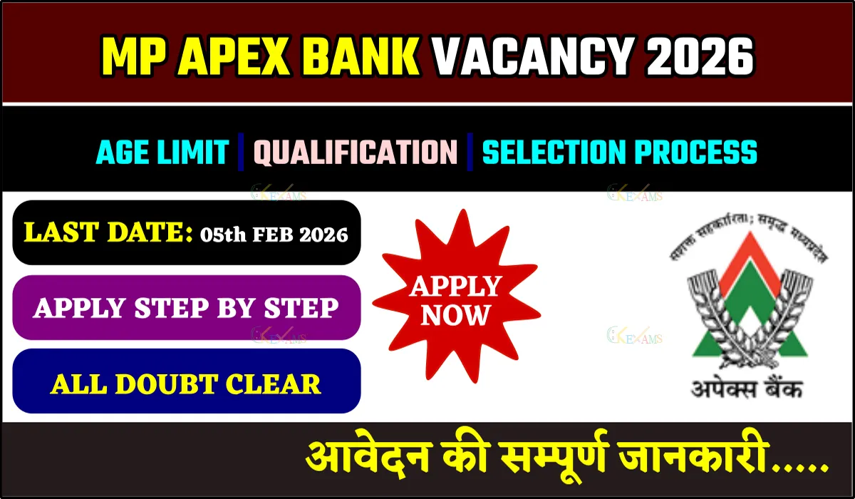 MP Apex Bank Recruitment 2026 - Apply Now
